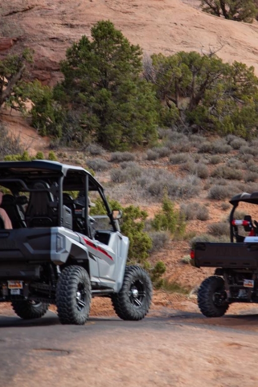Moab: Self-Driven Guided Sunset UTV Tour to Fins N Things - Price & Value