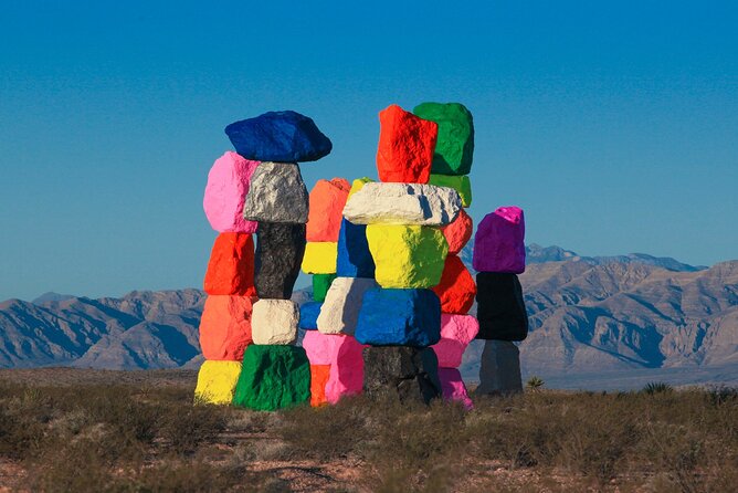 Mojave Desert, Red Rock Sign, Seven Magic Mts - The Sum Up  