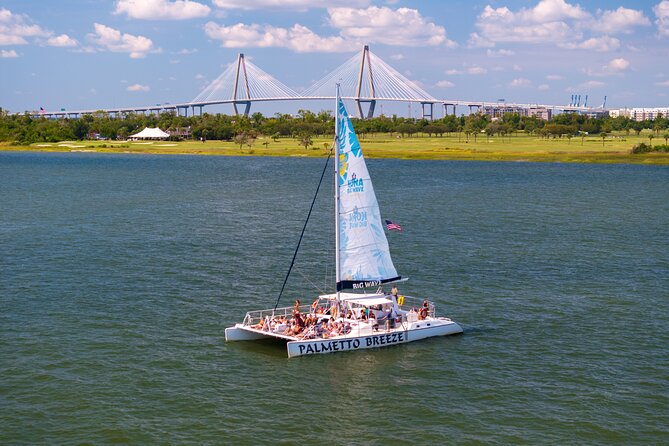 Morning Charleston Harbor Sail Lux Catamaran Shade and Seating - What to Expect from the Itinerary