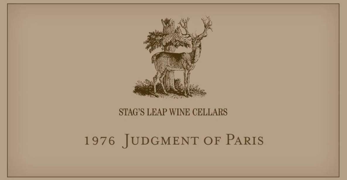 Napa & Sonoma Valley: Judgement of Paris Tour - Key Points