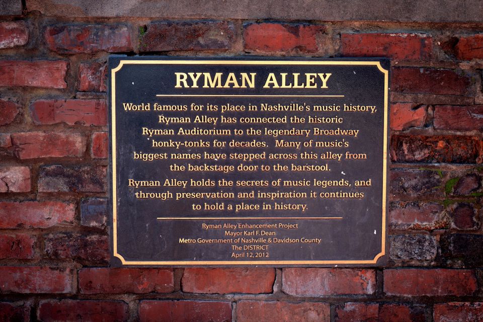 Nashville: Music History Guided Walking Tour - Why This Tour Is Worth Your Time