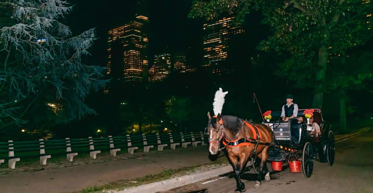 NYC MOONLIGHT HORSE CARRIAGE RIDE through Central Park - The Itinerary and Landmarks