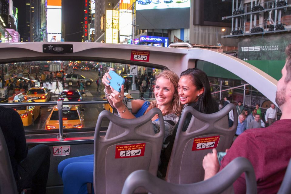 NYC: Sightseeing Night Tour by Open-Top Bus with Live Guide - A Deep Dive into the Experience  