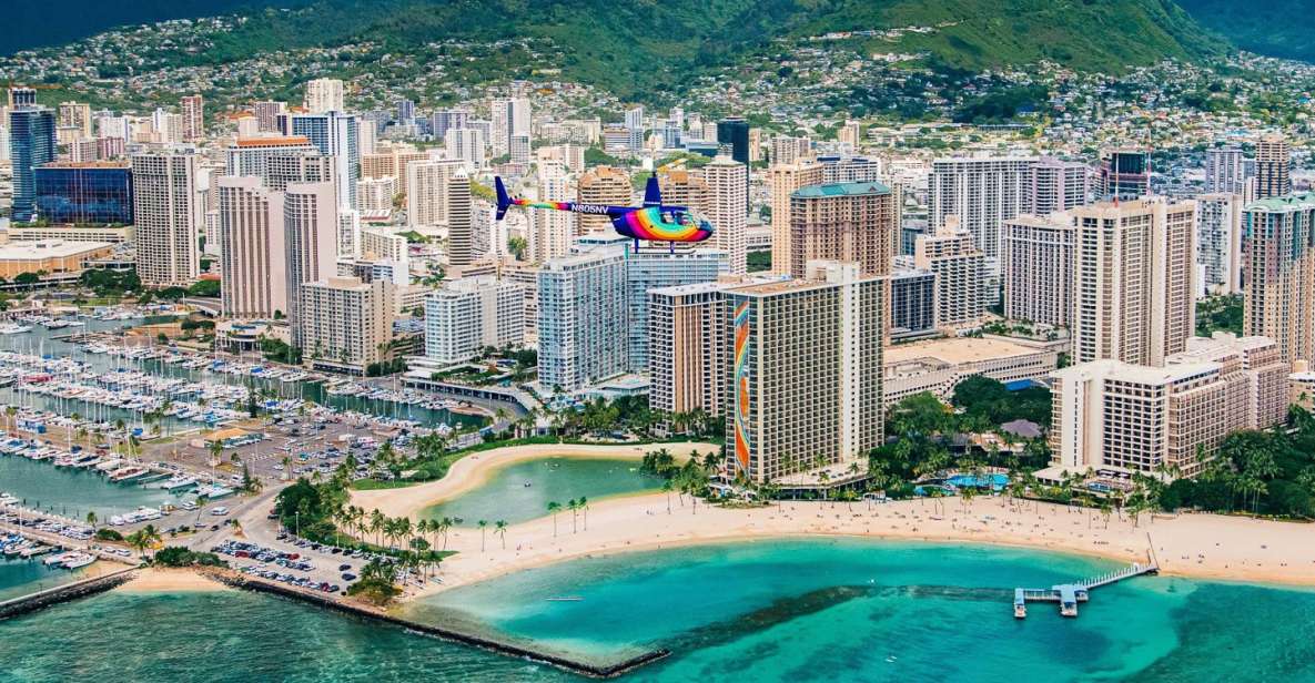 Oahu: Waikiki 20-Minute Doors On / Doors Off Helicopter Tour - Key Points