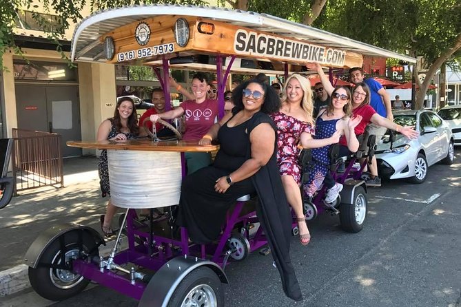Pedal, Drink, and Bar hop through Sacramento on a 15 seat Beer Bike - FAQs
