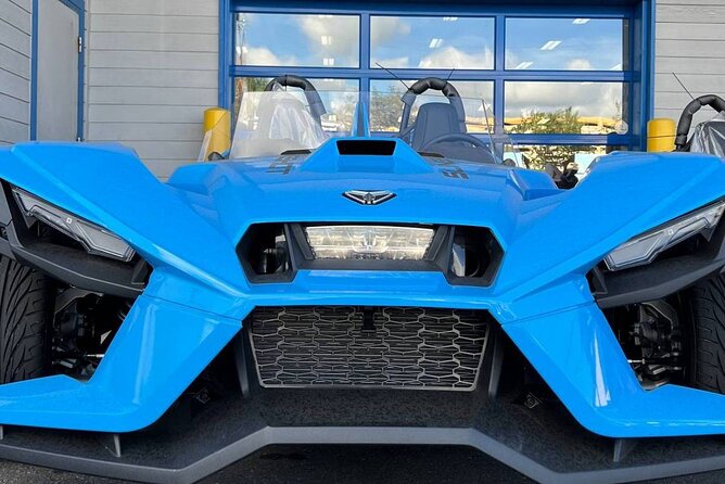 Polaris Sling Shot Rental - SL w/ Tech Package - Metalic Blue - Key Points