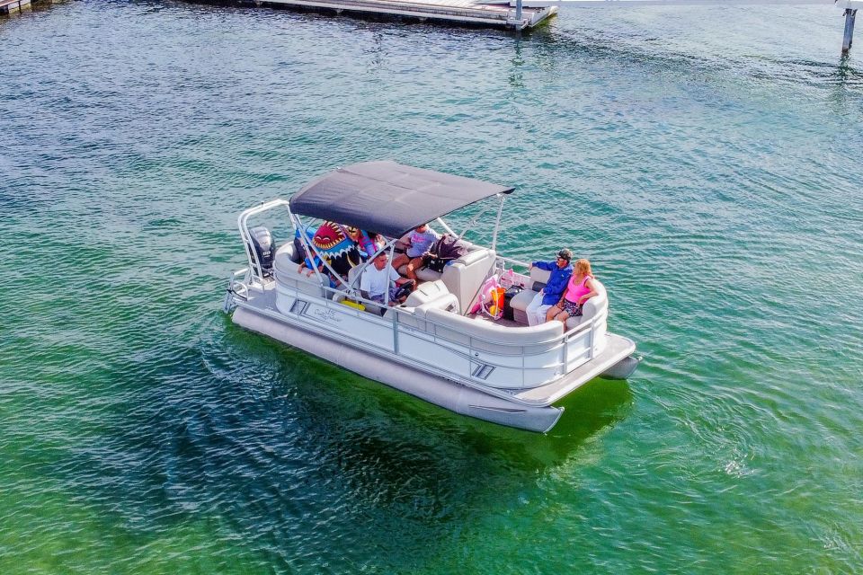 Pontoon Boat Rental - 4 hour rental or 6 hour rental - The Sum Up