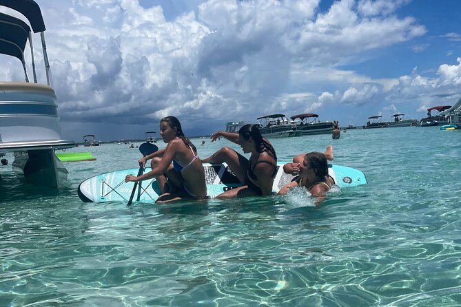 Private Crab Island Pontoon Charter with Inflatables from FWB - The Value of the Experience