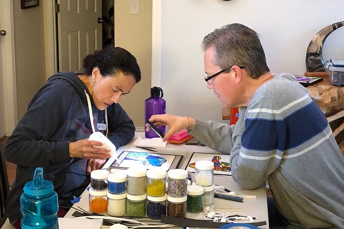 Private Full-Day Bead Mosaic Art Workshop with Lunch - Key Points