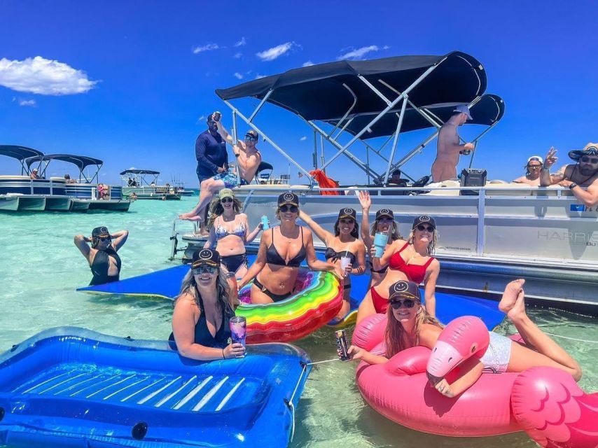 Private Pontoon Boat w/ Captain, Private up to 12ppl - Key Points