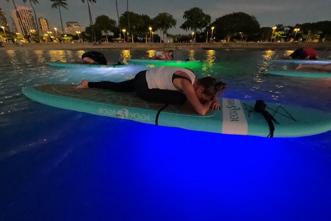 Private Stand-Up-Paddle Glowga Yoga Class in Honolulu - The Itinerary in Detail