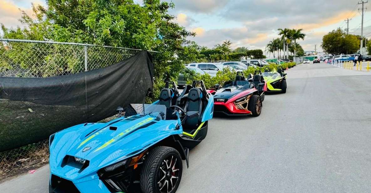 Rent a Polaris Slingshot in Miami  1 to 24 Hours - Discovering the Miami Streets in a Polaris Slingshot