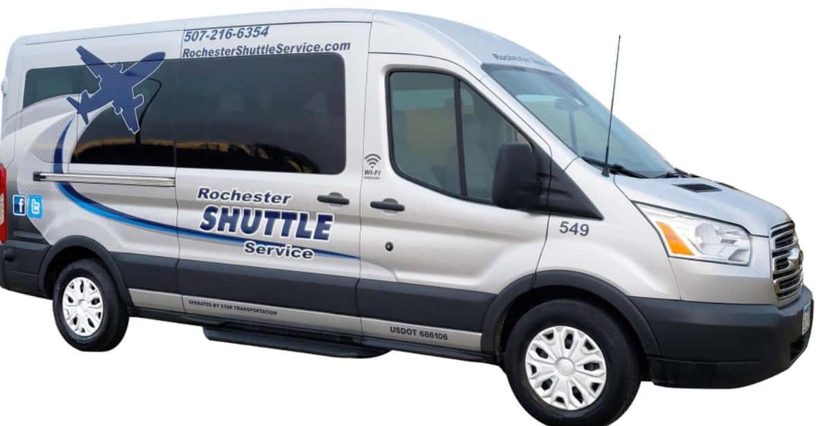 Rochester: One-Way Shared Transfer to or from MSP - Who Should Book This?