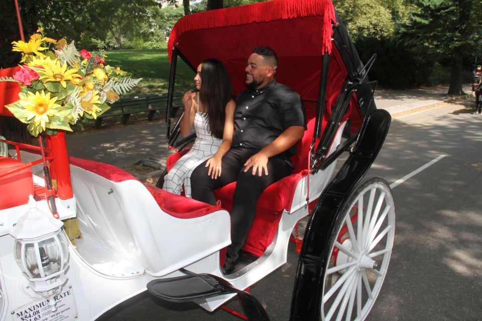 Romantic/Proposal Central Park Carriage Tour Up to 4 Adults - What to Expect During the Tour
