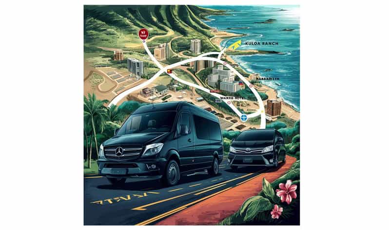 Round-trip Private Transfer Kualoa Ranch And Waikiki Hotel - The Sum Up