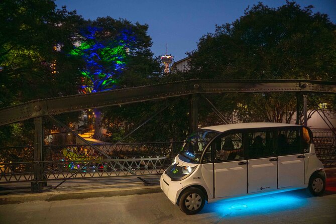 San Antonio Night Sightseeing Tour+Riverwalk Boat Cruise & Tower - FAQs