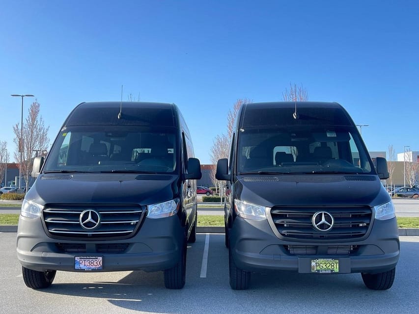 Seattle Downtown to Vancouver Airport in Sprinter Van - Key Points