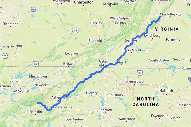 Self-Guided Audio Driving Tour in Blue Ridge Parkway - Key Points