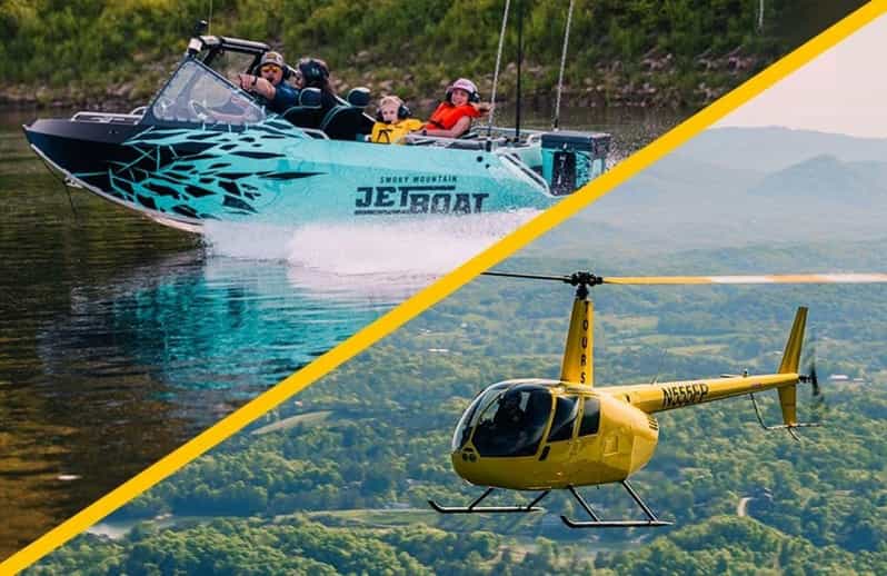 Smoky Mountain Thrilling Helicopter and Jet Boat Tour - Key Points