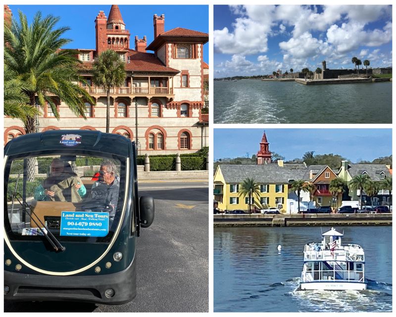 St. Augustine: Boat Cruise and Electric Golf Cart Tour - Key Points  
