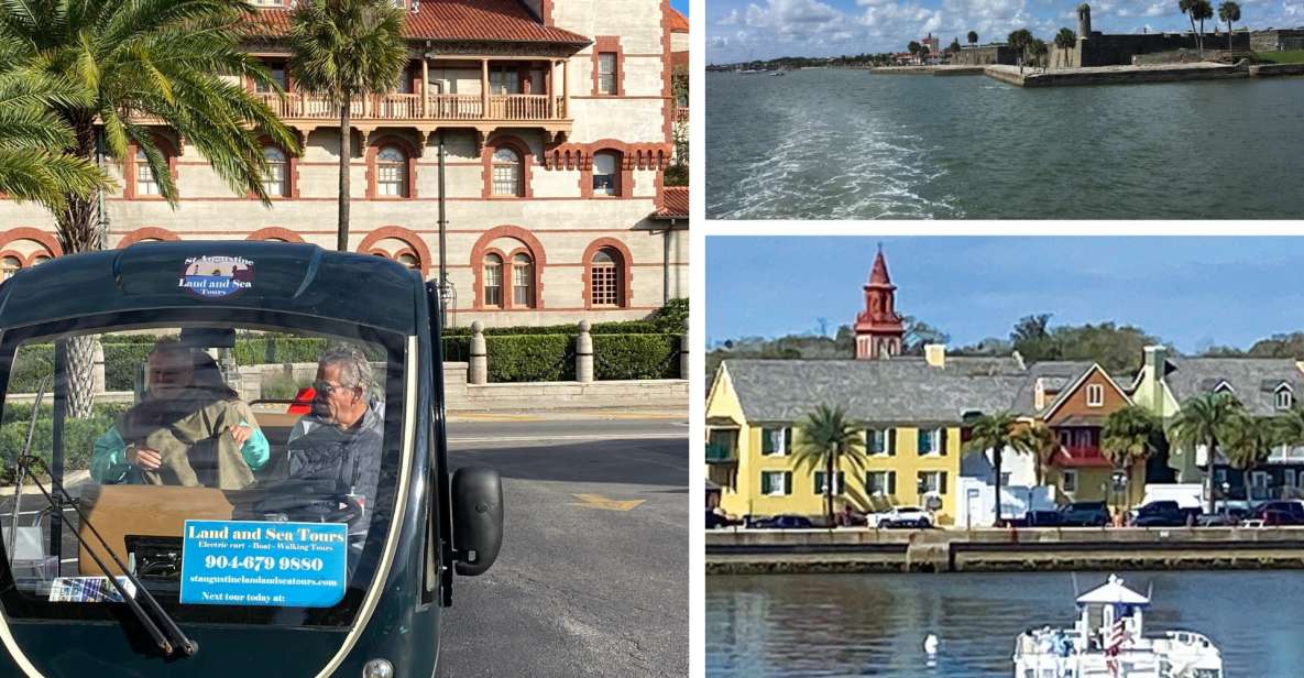 St. Augustine: Boat Cruise and Electric Golf Cart Tour - Detailed Itinerary Breakdown