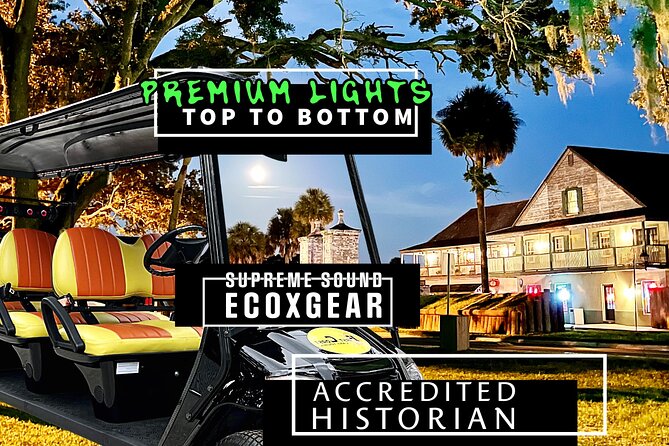 St. Augustine Ghost Tour on Premium Golf Cart with PiCk Up - Introduction