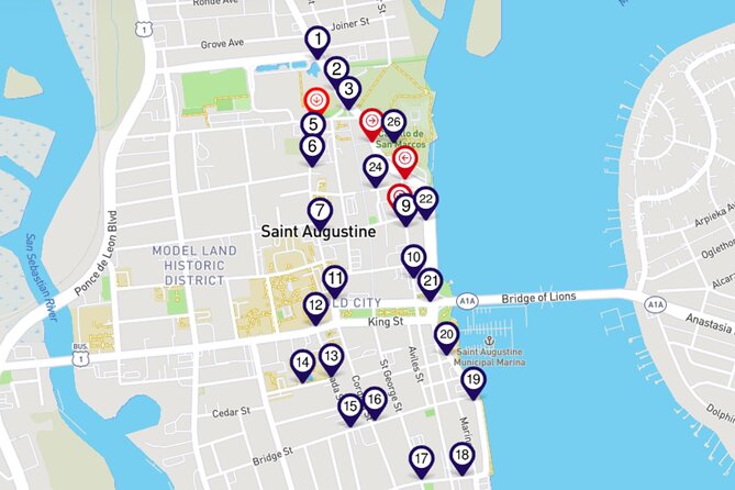 St. Augustine's Lost Souls: a Smartphone Audio Ghost Tour - Deep Dive into the Itinerary
