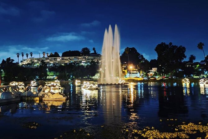 Swan Boat Night Ride at Echo Park Lake - An Authentic Look at the Swan Boat Night Ride