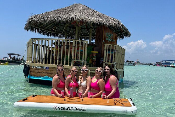 Tailfins Tiki Boats Crab Island Sandbar (3hrs) - FAQ