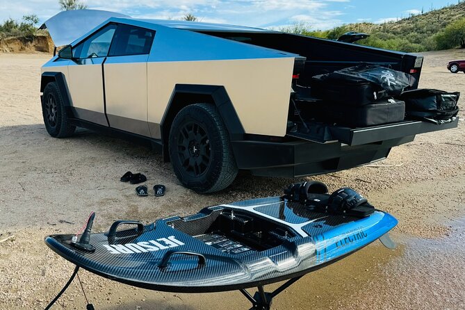 The Original Tesla Cybertruck/Jetsurf Tour in the Sonoran Desert - Bartlett Lake and the Jetsurf Experience