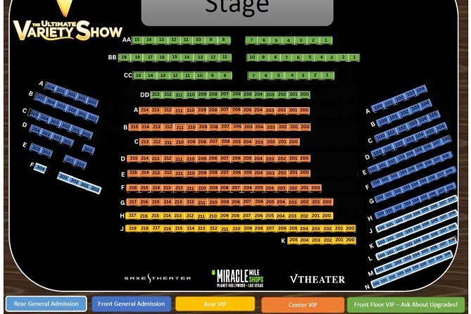V - The Ultimate Variety Show at Planet Hollywood Resort and Casino - FAQ