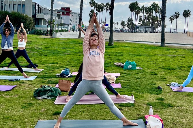 Vinyasa Yoga Class on the Beach in Santa Monica in French - Frequently Asked Questions