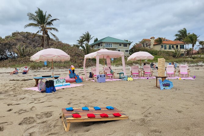 West Palm Beach Day: Cabana, Beach Chairs, Yeti, JBL, Towels + - The Experience in Detail