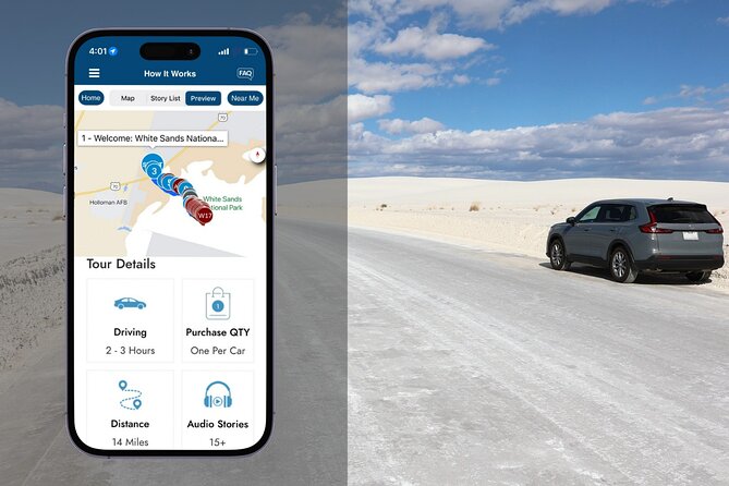 White Sands National Park Self-Guided Driving & Walking Tour - Itinerary Breakdown