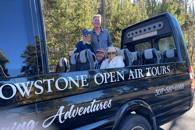YellowstoneOpen Air Glass Top Convertible Van West Yellowstone - The Benefits of a Small-Group, Open-Air Tour