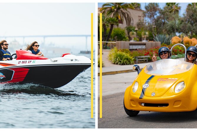 GoCar & Speedboat Land and Sea Adventure in San Diego - Exploring the San Diego Land and Water Combo